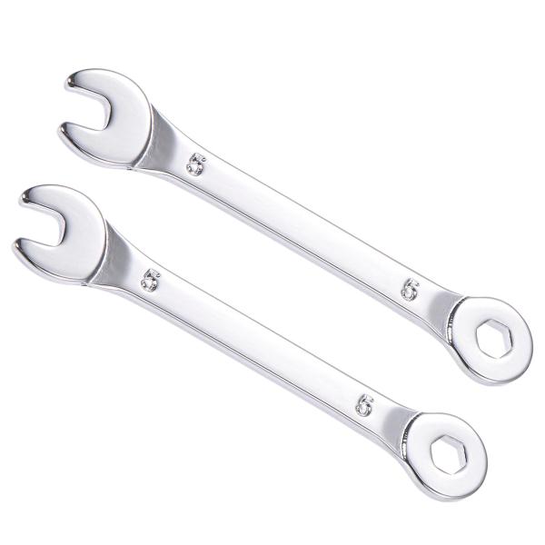 ・★ Combination Wrench Size --- Total Length: 77mm / 3.03", Open End Size: 5mm, Box End Size: 5mm, Material: High Carbon ...