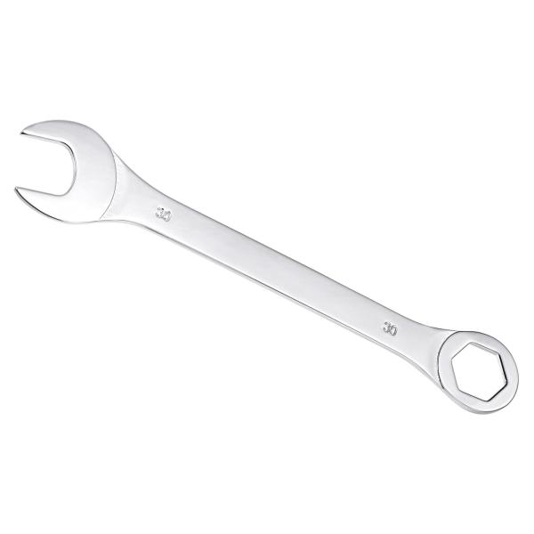 ・★ Combination Wrench Size --- Total Length: 310mm / 12.2", Open End Size: 30mm, Box End Size: 30mm, Material: High Carb...