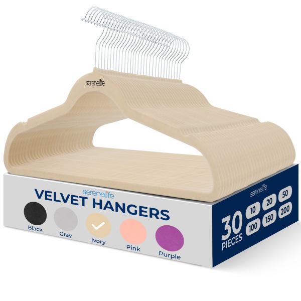 ・KEEPS CLOTHES FROM SLIPPING - The soft velvet surface holds your shirts, pants, and dresses in place so they don't fall...