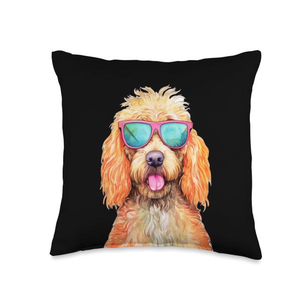 ・Cool vintage goldendoodle and labradoodle with sunglasses design, great gift for anyone who loves doodle dogs.・100% spu...