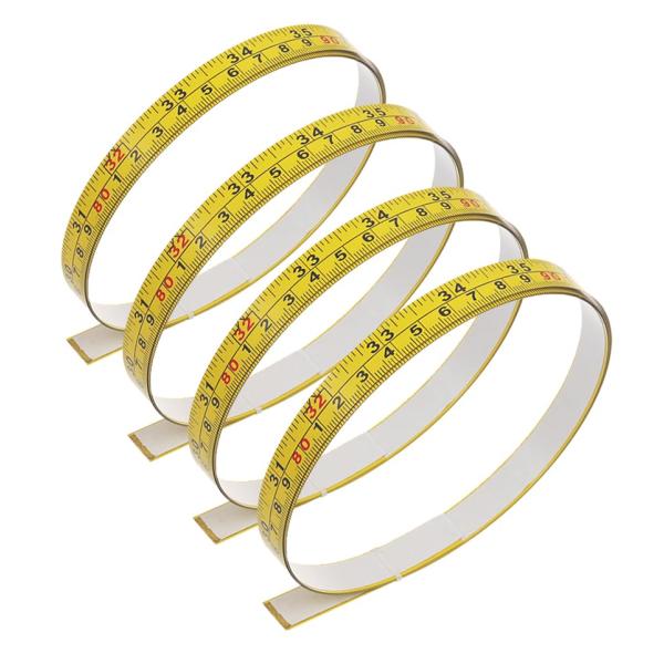 ・[WHAT YOU GET] - You will get 4 pieces of steel self-adhesive measuring tape, left to right tape measure. Length 44Inch...