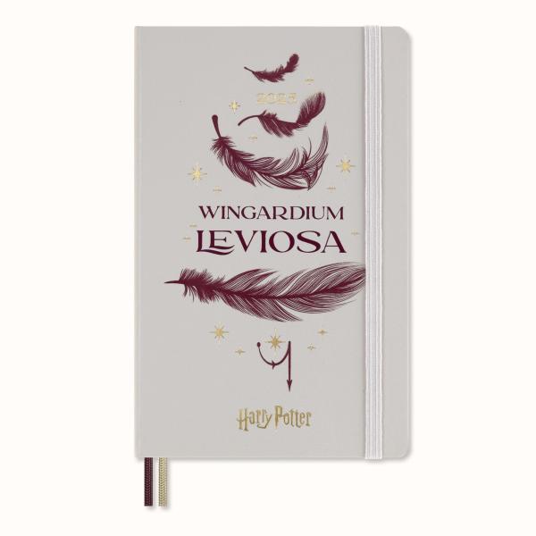 ・large 12 Month Weekly Notebook Planner/Diary with original illustrations and spells from Harry Potter, dated from Janua...