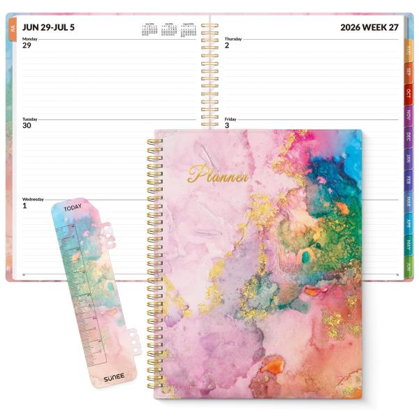 ・Plan Ahead 2026-2027: This academic planner 2026-2027 runs from July 2026 to June 2027, with extra monthly pages for Ma...