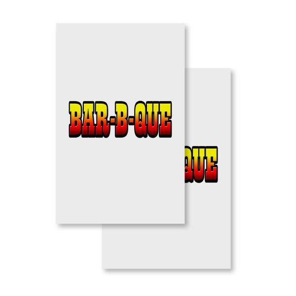 ・Bar-b-que (2-PACK) 24" x 36" Vinyl Decals・EASY TO INSTALL: Great for storefronts, restaurants, retail stores. Can be ap...