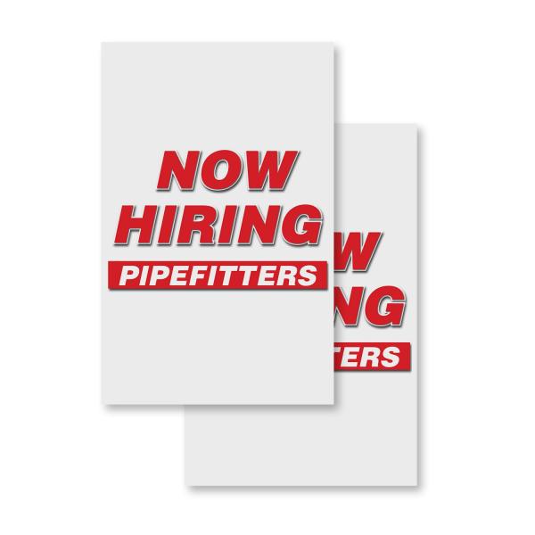 ・Pipefitters (2-PACK) 24" x 36" Vinyl Decals・EASY TO INSTALL: Great for storefronts, restaurants, retail stores. Can be ...