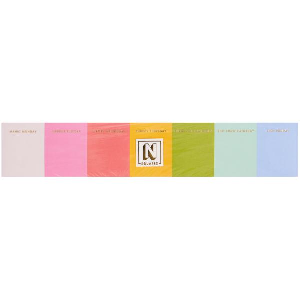 ・Sleek Stripe Design: Stay organized in style with our Stripe Weekly Note Pad, featuring a sleek squared stripe design t...