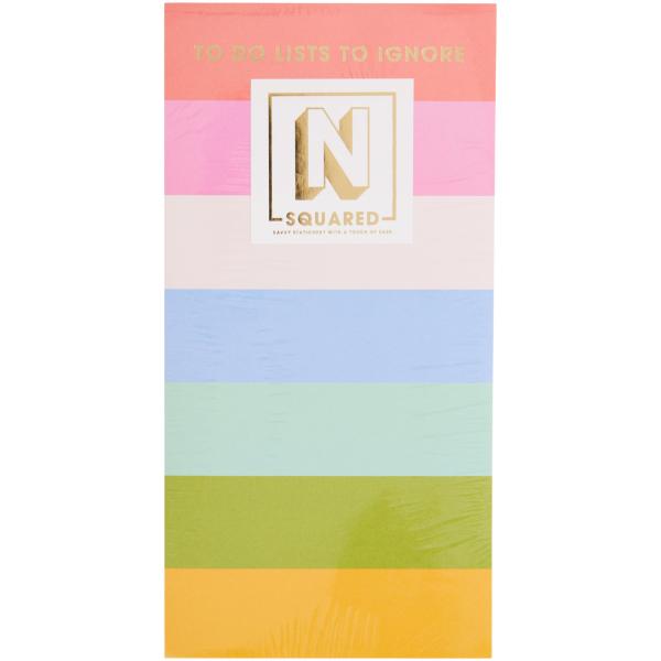 ・Stylish Squared Stripe Design: Elevate your note-taking with our Squared Stripe List Pad, featuring a stylish design fo...