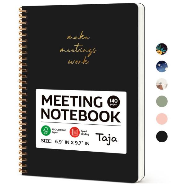 ・Efficiency ＆ Organization Boost: Thoughtfully designed layout for easy recording of key meeting details like date, loca...