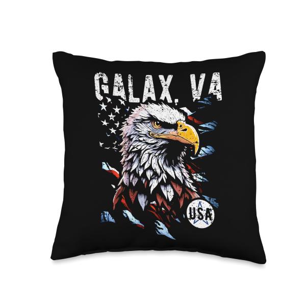・Galax Virginia patriotic eagle American flag vintage distressed style design. Show your USA pride and love for Galax VA...