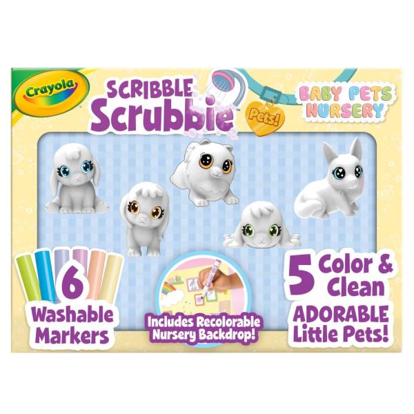 ・スクライブルスクラビーベビーペット:落書きスクラビーペット3個、落書きスクラビーペット2個、再生可能な保育園背景1個、洗えるマーカー6個、スクラブブラシ1本が含まれます。・ペットケアおもちゃ:ペット愛好家やアーティストは、愛らしいScri...