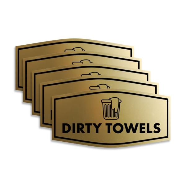 ・Clearly labels where used towels should go, helping maintain a tidy and hygienic environment.・Bold lettering ensures th...