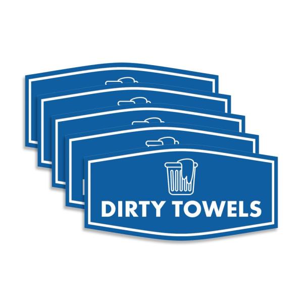 ・Clearly labels where used towels should go, helping maintain a tidy and hygienic environment.・Bold lettering ensures th...
