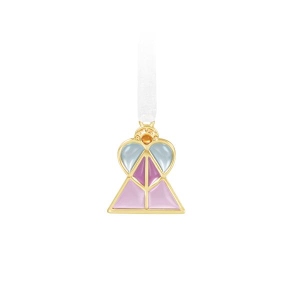 ・このAngel of Love Hallmark記念クリスマスオーナメントで、ホリデーデコレーションにエレガントなタッチを加えましょう。 ミニチュア装飾は、ピンクとブルーのステンドグラスデザインのゴールドメタルフレームが特徴です。・ミニオ...