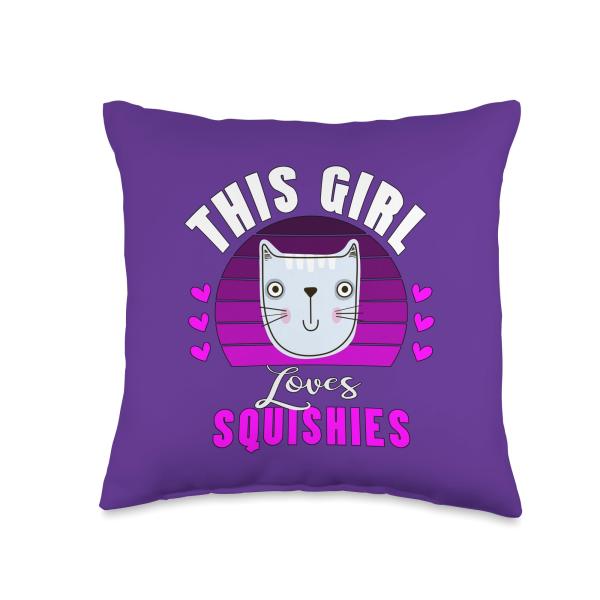 ・Love squishies? Squishy collectors kids fun.・Colorful, cute and fun for girls will love the Squishy purple and grey col...