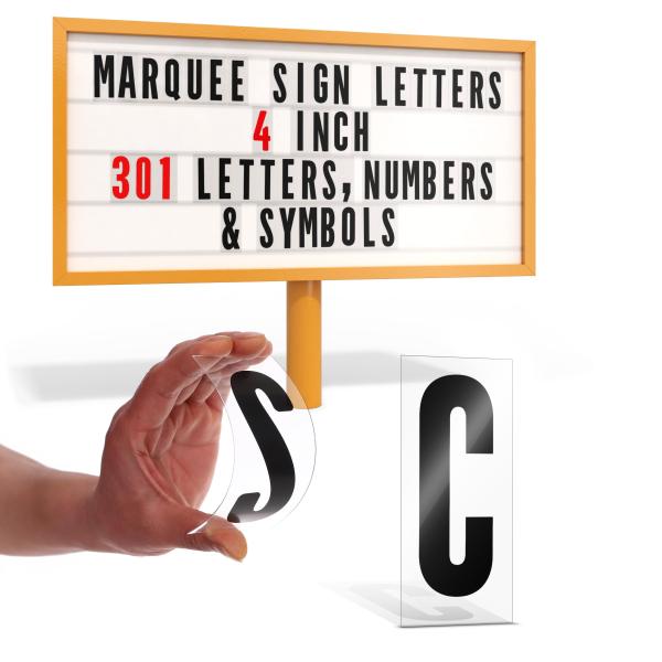 ・SAY WHAT YOU NEED TO SAY: A set of changeable letters, great for marquee boards, A-frames, road signs, message boards, ...