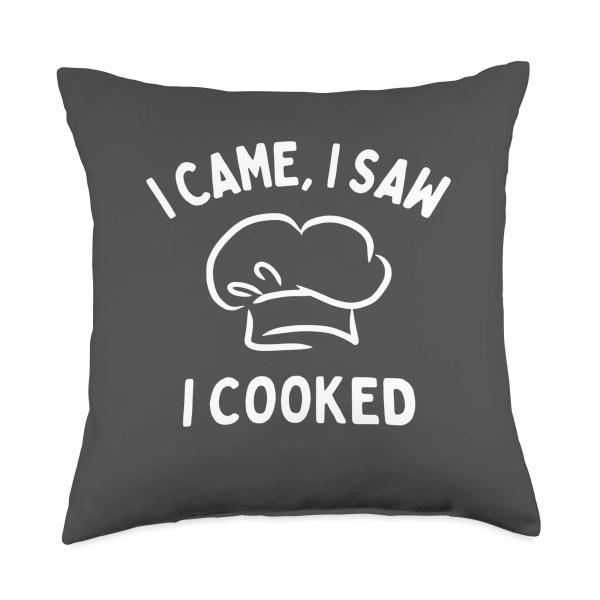 ・This design is perfect for those who conquer the kitchen with their culinary skills. Featuring the quote "I Came, I Saw...