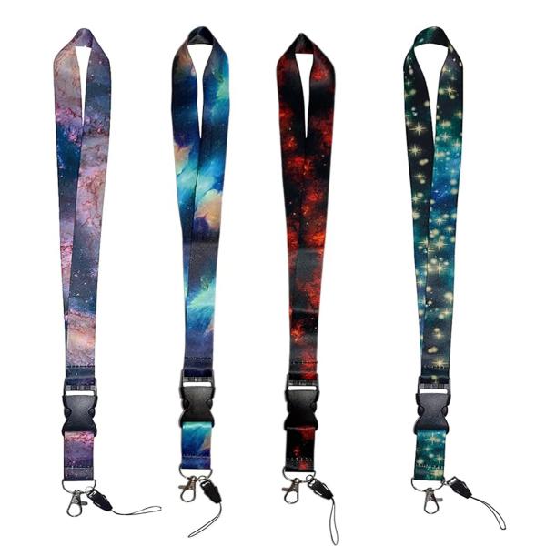 ・【High Quality Material】: Our space neck lanyards are made of nylon material, soft and portable, allows you to wear comf...