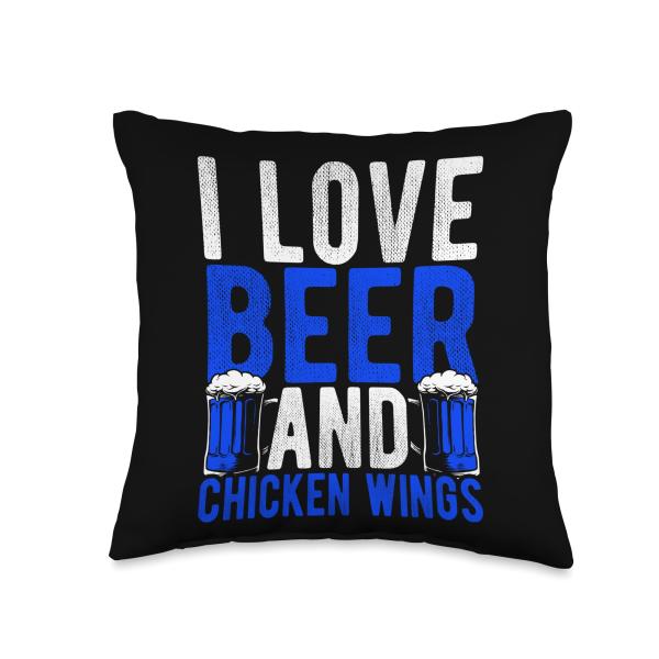 ・I love Beer and Chicken Wings Beer Tasting Party Drinking Beer Lover・Great Design! Perfect Birthday, Back to School, Ea...