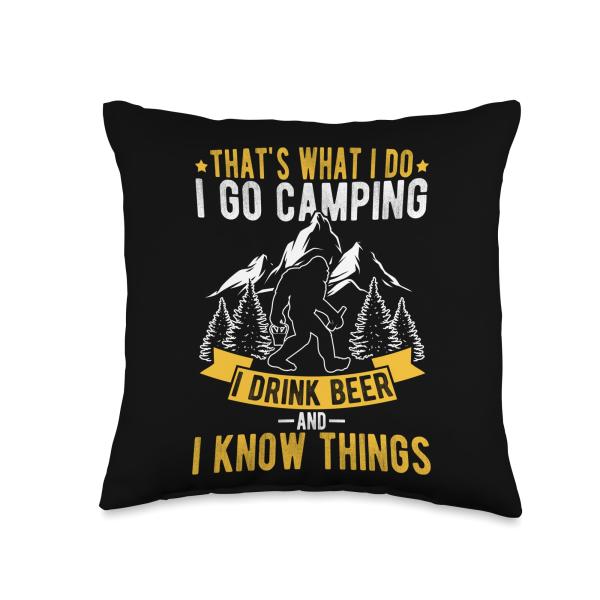 ・That's What I Do I Go Camping I Drink Beer And I Know Things Camper・Great Design! Perfect Birthday, Back to School, Eas...