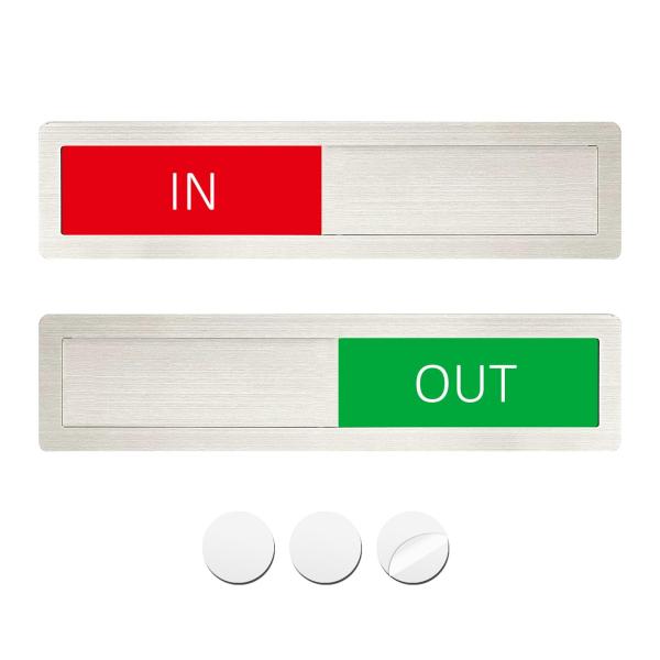 ・In or Out sign：In or Out slider sign to show the status of the moment.・Movable slider: This privacy status sign is equi...