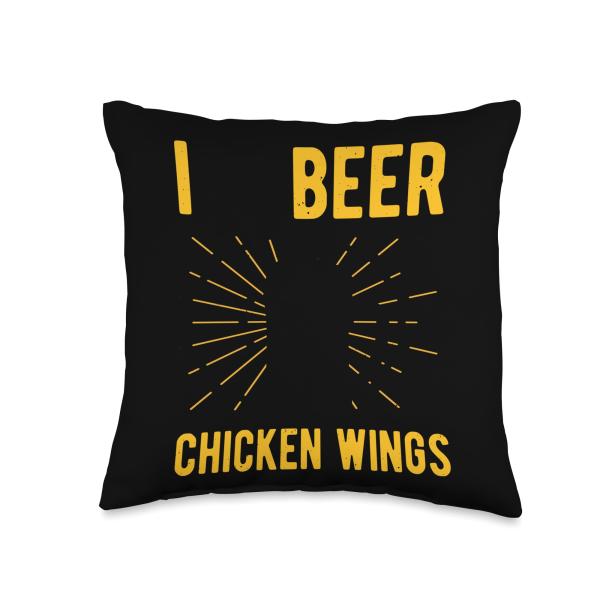 ・I love Beer and Chicken Wings Beer Tasting Party Drinking Beer Lover・Great Design! Perfect Birthday, Back to School, Ea...