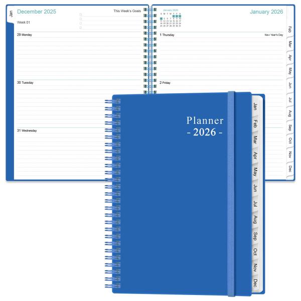 ・2026 Planner - Planner from January 2026 to December 2026, this planner 2026 covers 12 months of weekly and monthly pag...