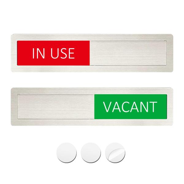・【Vacant or In use】This sign will help inform your office or home whether rooms are vacant or in use. A wonderful sign f...
