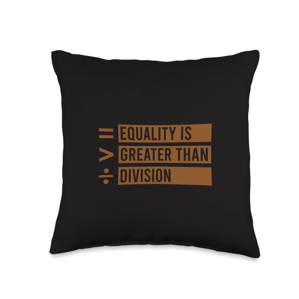 ・"Equality Is Greater Than Division" This is a funny peace quote for black history month 2024 celebration. Great martin ...