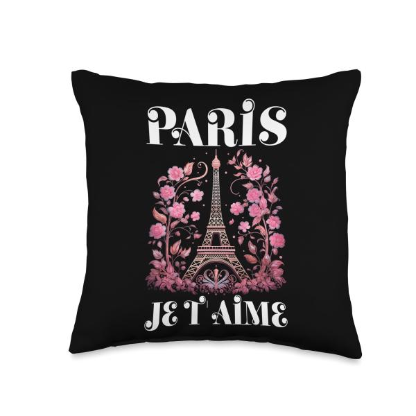 ・this cool vintage paris france design with the eiffel tower and flower patterns is the perfect souvenir or gift idea fo...