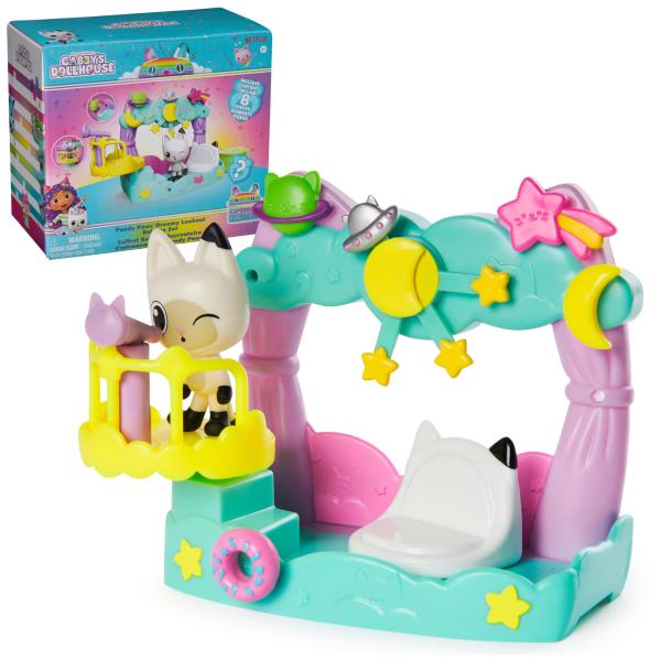 ・CAT-TASTIC DOLLHOUSE BALCONY: Create endless imaginative play with Pandy Paws' Dreamy Balcony Playset. Place Pandy Paws...