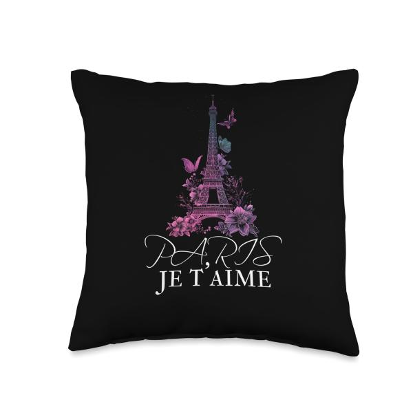 ・this cool vintage paris france design with the eiffel tower and flower patterns is the perfect souvenir or gift idea fo...