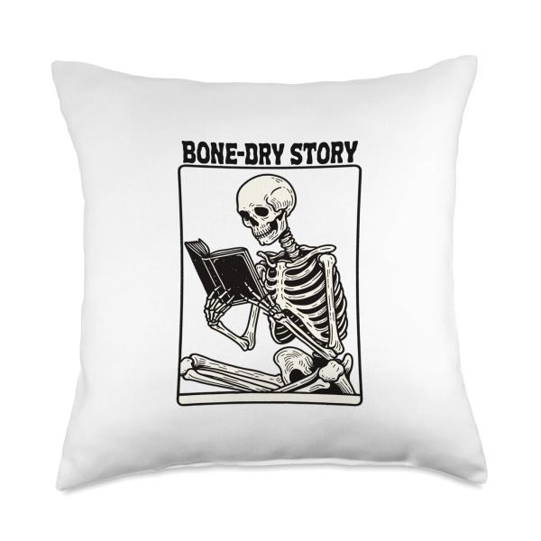 ・Bone-Dry Story Skeleton Reading Book Lovers Bookworm Books design for book lovers women, librarians and quitters who us...