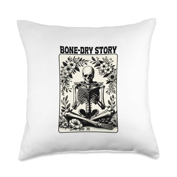 ・Bone-Dry Story Skeleton Reading Book Lovers Bookworm Books design for book lovers women, librarians and quitters who us...