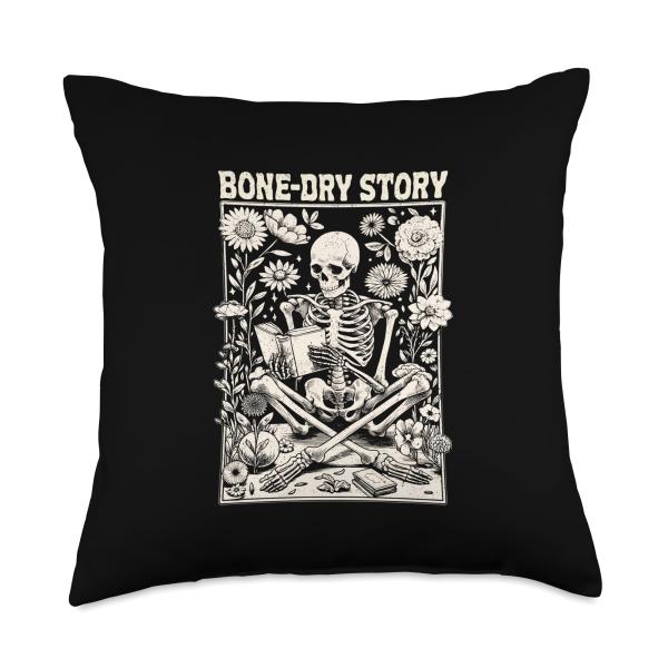 ・Bone-Dry Story Skeleton Reading Book Lovers Bookworm Books design for book lovers women, librarians and quitters who us...