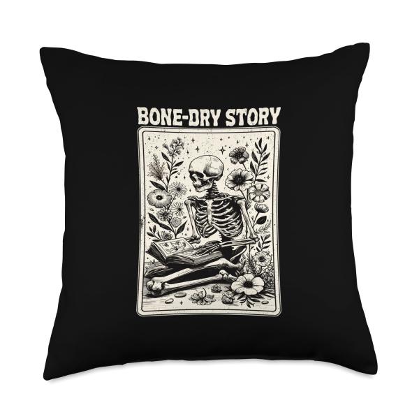 ・Bone-Dry Story Skeleton Reading Book Lovers Bookworm Books design for book lovers women, librarians and quitters who us...