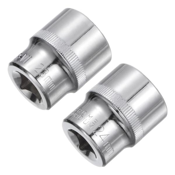・Versatile Set - 1/2 inch drive, 23mm ＆ 24mm 6-point socket.・Cr-V Steel - Made from high-quality chrome vanadium steel, ...