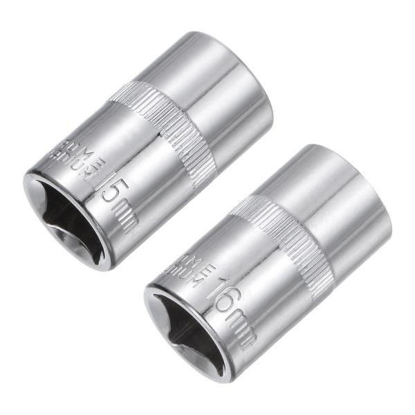 ・Versatile Set - 1/2 inch drive, 15mm ＆ 16mm 6-point socket.・Cr-V Steel - Made from high-quality chrome vanadium steel, ...