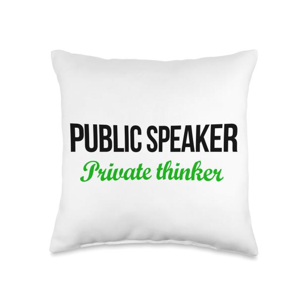 ・This Public Speaker Private Thinker is for men and women interested in speaking in public. Cool for a public speaker ex...