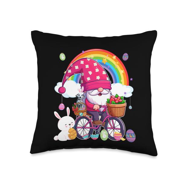 ・This Gnome Bunny Dalmatian Easter Eggs Basket On Bicycle Colorful costume is for dad, mom, grandma, grandpa, uncle, aun...