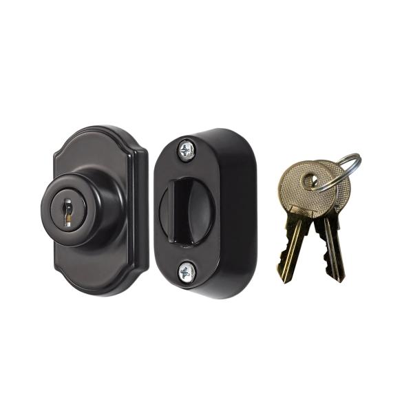 ・Elegant Deadbolt Lock: Adds security to your storm or screen door; ideal for use on exterior doors where a deadbolt and...