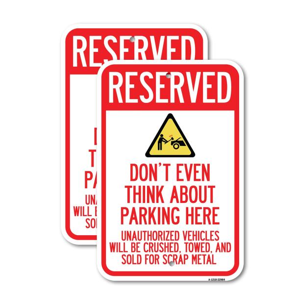 ・Size ＆ Specifications: (2 Pack) 18" x 24" .063 Heavy-Gauge Aluminum Signs: Built to last, our signs offer reliability a...