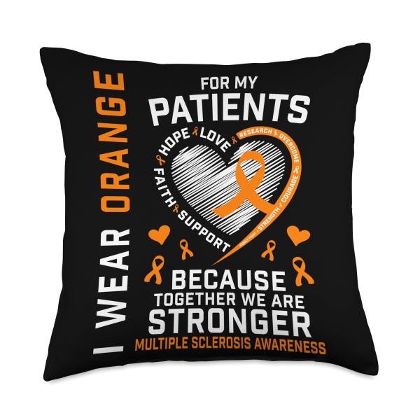 ・I wear orange for multiple sclerosis awareness month in March for a Multiple sclerosis walk run wear an orange heart pr...