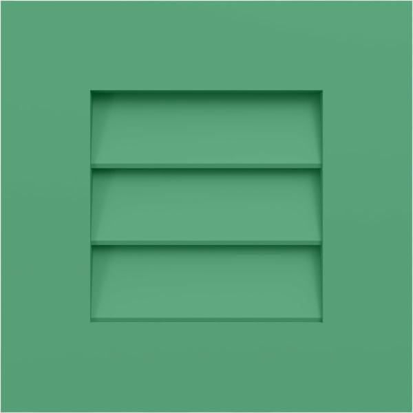 ・Item Description: 12"W x 12"H EnduraCore Composite Louver Shutters Sample, Lilly Pads・Dimensions: 12 in. Width x 12 in....