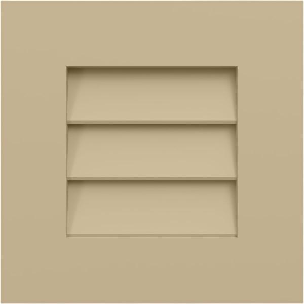 ・Item Description: 12"W x 12"H EnduraCore Composite Louver Shutters Sample, Natural Twine・Dimensions: 12 in. Width x 12 ...