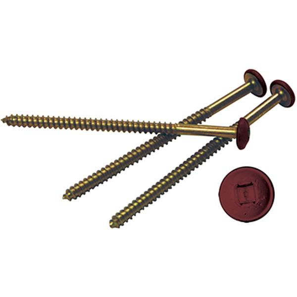 ・Item Description: 3" Painted Screws for Builders Edge Vinyl Shutters, 078 - Wineberry (4/bag)・Dimensions: 3 in. Length・...