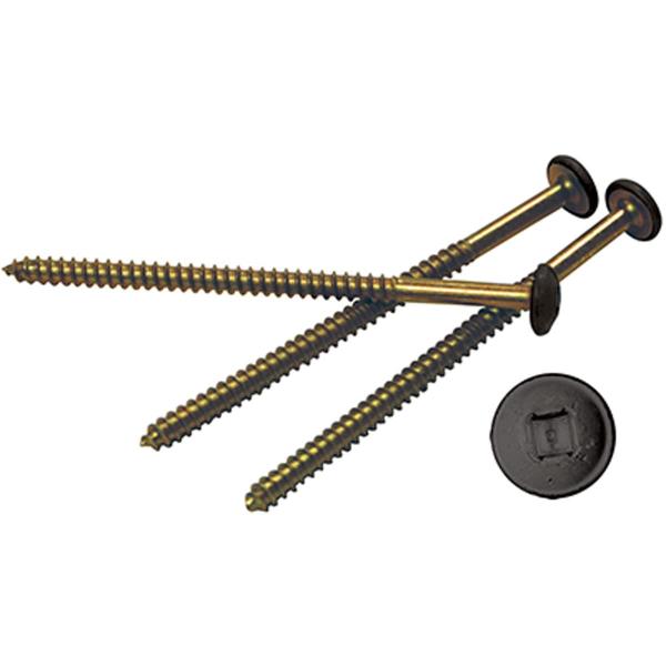 ・Item Description: 3" Painted Screws for Builders Edge Vinyl Shutters, 018 - Tuxedo Grey (4/bag)・Dimensions: 3 in. Lengt...