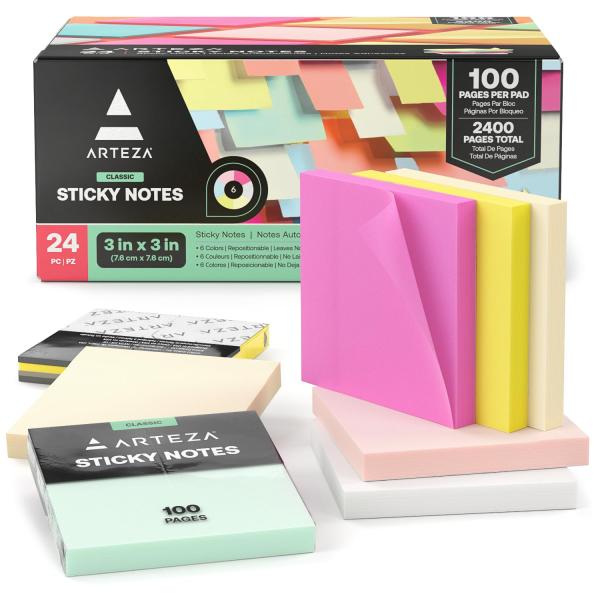 ・Self-Adhesive Sticky Notes - We designed our sticky memo notes for easy application and removal without compromising th...