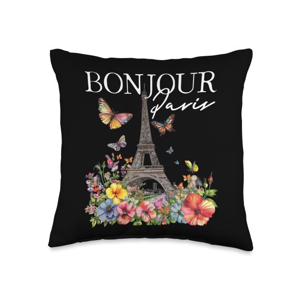 ・French Paris Souvenirs design. this cool vintage paris design with the eiffel tower and colorful flower patterns is the...