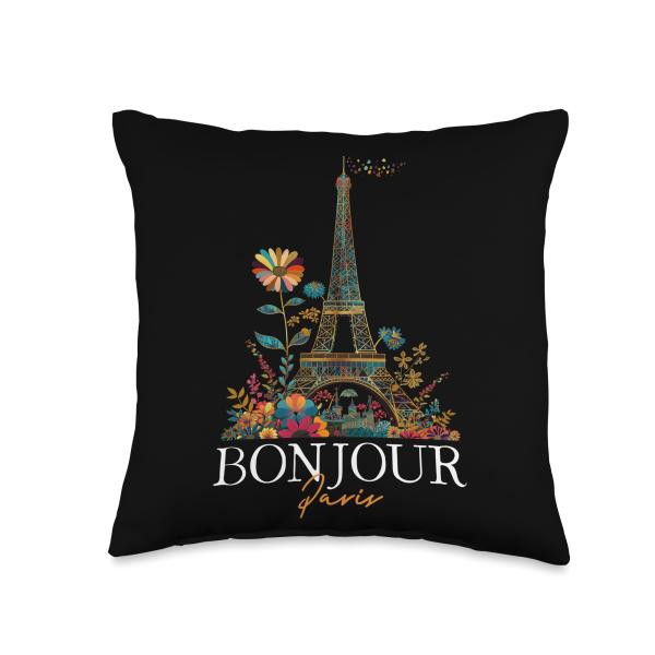 ・Paris French Souvenirs design. this cool vintage paris design with the eiffel tower and colorful flower patterns is the...