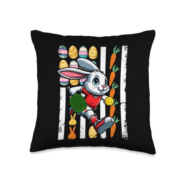 ・This American Flag Easter Eggs Bunny Playing Pickleball Player costume is for dad, mom, grandma, grandpa, uncle, aunt, ...